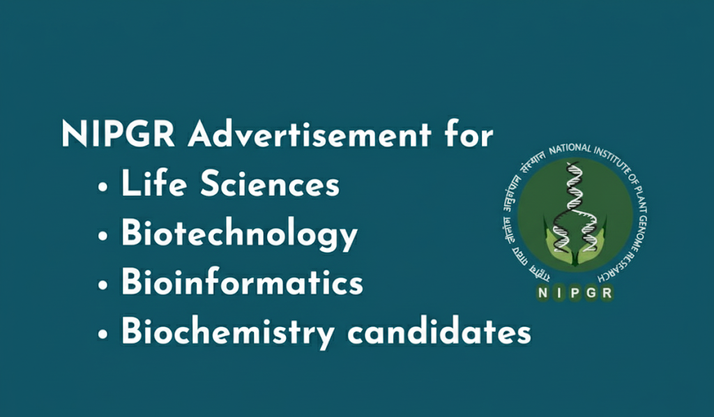 Research Associate Positions at NIPGR - Pharm'Up